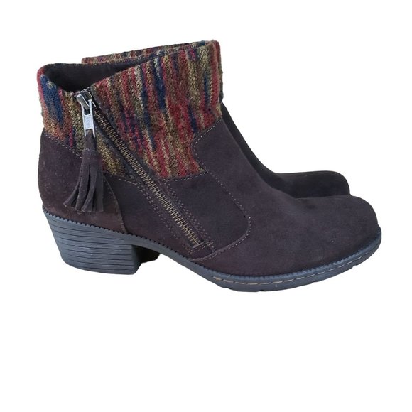 boc | Shoes | Boc Born Concepts Womans Charon Suede Blanket Ankle Boots ...